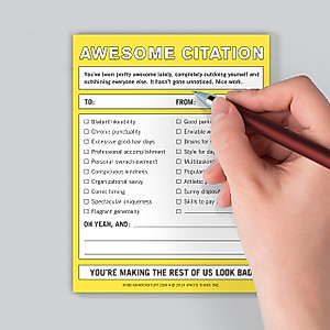 Knock Knock Awesome Citation Nifty Note Pad 4 x 5.25-inches