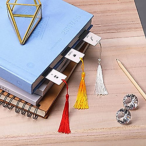 6 Pieces Teacher Metal Bookmark Teachers Appreciation 2022 Graduation Present Teacher Present for Student Teacher (Silver)
