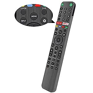 Gvirtue RMF-TX500U Universal Remote Control for Sony Smart TV Remote All Sony Bravia LED OLED LCD 4K UHD HDTV HDR Android TV, with Google Play, Netflix Button (No Voice Command)