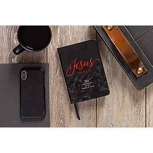 Jesus in Red: 365 Meditations on the Words of Jesus (Imitation Leather) – Daily Motivational Devotions for All Ages, Authored by Ray Comfort, Perfect ... Family, Birthdays, Holidays, and More.