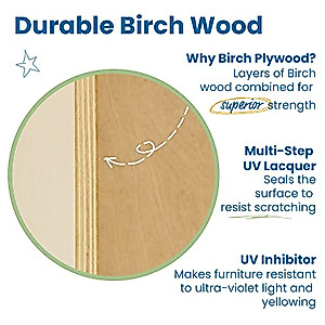 ECR4Kids 12 Cubby Mobile Tray Storage Cabinet, 3x4, Classroom Furniture, Natural