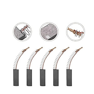 YoupO Washing Machine Carbon Brushes 154740 Carbon Brushes Motor Carbon Brushes ，Compatible for Bosch ，Compatible for Siemens Washing Machine 8Pcs