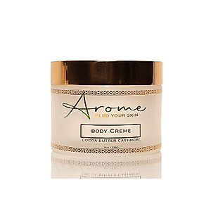 Arome Body Crème (8oz) - Cocoa Butter Cashmere - Treat Dry Skin, Improves Elasticity - Body Moisturizer - Pack of 1