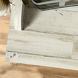 Sauder Barrister Lane Bookcase, L: 53.15" x W: 12.13" x H: 47.52", White Plank finish