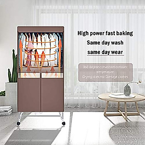 Xiaqing Clothes Dryer Portable Fast 1000W Dryer Machine,Portable Dryer for Apartments,New Generation Electric Clothes Drying