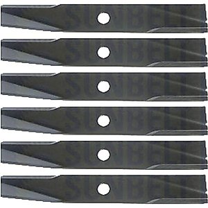 (6 Pack) Premium Medium Lift Replacement XHT Lawn Mower Blade Fits Toro/Wheel Horse 106077 | 13.875" x 2" / 0.75" Hole