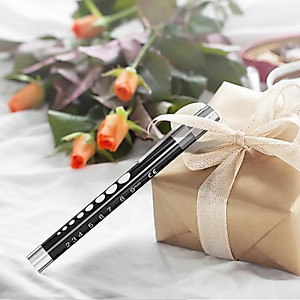 CAVN Pen Lights for Nurses, 3-Pack Reusable Medical Penlights with Pupil Gauge for Nursing Doctor Students White Light, Nurse Gifts, Black/White/Rose Gold