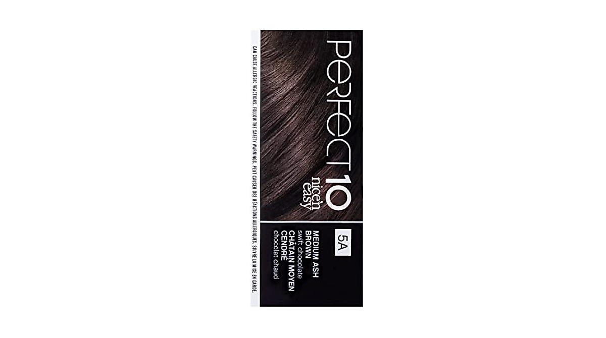 Clairol Perfect 10 Medium Ash Brown Hair Dye | 10 Min