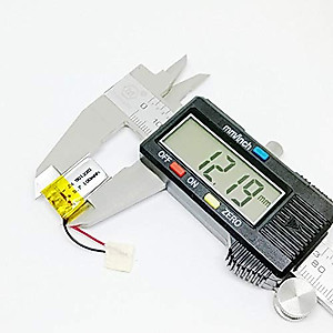 Easybuyseller 2Pcs 051220 3.7V 80mAh Polymer Lipo Battery with PCM Rechargeable