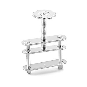 QWORK Flow Control Tubing Clamps, 10 Pack Adjustable Screw Compressor Clamp, Swivel Lower Jaw Restrictor Tubing Clamp