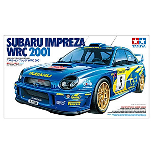 Tamiya Subaru Vehicle 300024240 Impreza WRC 2001 Car Model Kit 1:24, Multicoloured, 183.5 mm Length