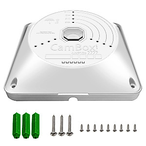 【Compatible with All Security Cameras】 Security Camera Junction Box, Outdoor Security Camera Mount, CCTV Camera Bracket, Camera Mounting Box, Junction Box CCTV Cam by WEILAILIFE (4 Pack)