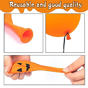 60 PCS Halloween Balloons Halloween Decorations Orange Black Purple Green Confetti Balloons for Halloween Party Decorations Halloween Party Suppiles