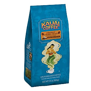 Kauai Coffee Koloa Estate Medium Roast - Coconut Caramel Crunch, 24 oz Package