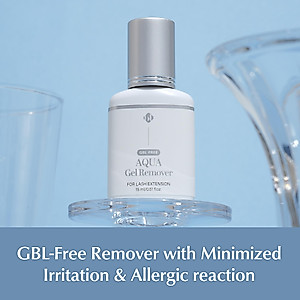 BL Lashes Gel Lash Glue Remover For Eyelash Extension, Alcohol Acetone GBL Free, Low Irritation, Suitable for Sensitive Skin, Fast Action Dissolves Strong Glue in 2 Minutes, 0.51 oz