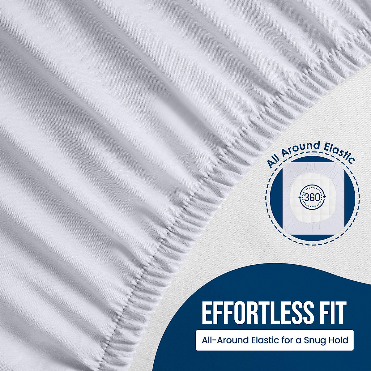 Utopia Bedding Waterproof Mattress Protector California King Size, Premium Terry Mattress Cover 200 GSM, Breathable, Fitted Style with Stretchable Pockets (White)