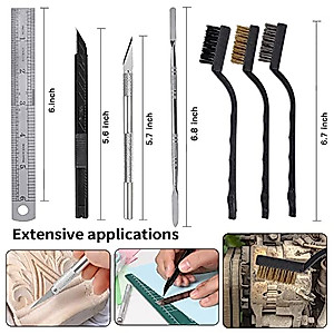HIJIRH 165 Pcs Pro Grade 3D Printing Tool Kits 3D Printer Tool Kits,Diverse 3D Print Cleaning Kit & Electric Polishing Machine,Including Tool Box,for Remove/Trim and Finish 3D Print (Multi-Purpose)