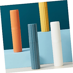 Levemolo 4 pcs Hotel Containers Home Mouthwash Organizers Trips Daily Multi-Function Camping Uses Container Cup Use Business Toothpaste Cups Storage Portable Toothbrush Organizer