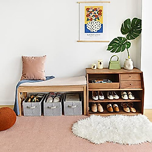 GRANNY SAYS Bundle of 3-Pack Extra Large Rectangle Storage Bins & 3-Pack Large Rectangle Closet Storage Bins