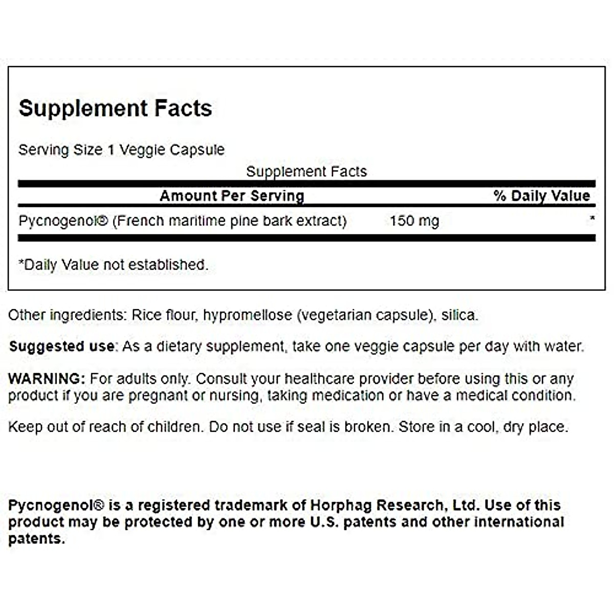 Swanson Pycnogenol - Super Strength 150 mg 30 Veg Caps 4 Pack