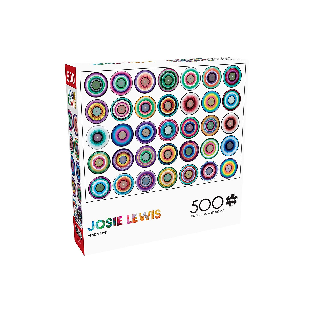 Buffalo Games - Josie Lewis - Vivid Vinyl - 500 Piece Jigsaw Puzzle for Adults Challenging Puzzle Perfect for Game Nights - Finished Puzzle Size is 21.25 x 15.00