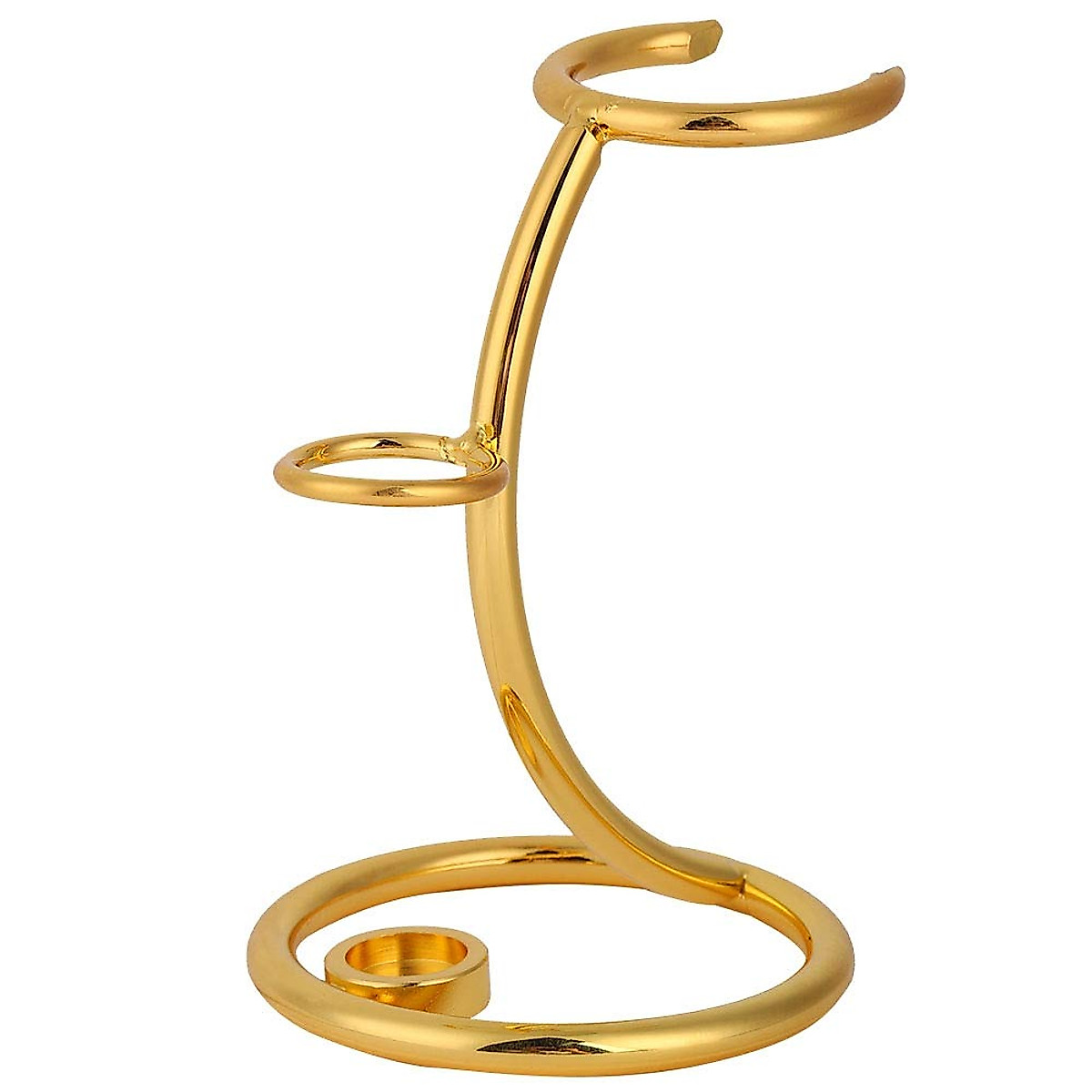Tmtop Men Shaving Tool Holder Beard Shaver Razor Brush Stand Rack (Gold)
