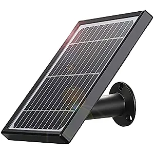 Solar Panel Compatible with DIHOOM Wireless Rechargeable Battery Security Camera, IP65 Waterproof Solar Panel with USB Cable, Non-Stop Power Supply for Wire Free Outdoor Indoor WiFi Camera