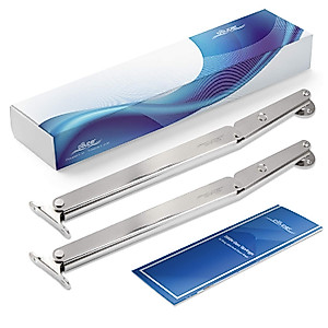 Douper 200N Gas Struts Heavy Duty Soft Close Lid Support Hinges Automatic Slow Lowering Safety Pneumatic Lid Lifters Gas Springs Pack of 2