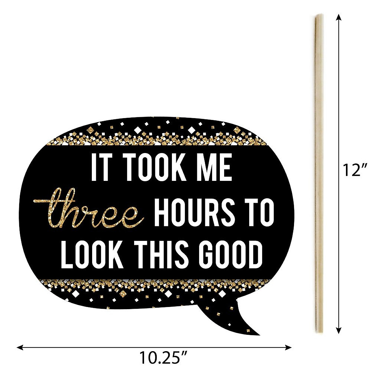 Big Dot of Happiness Funny Prom - Prom Night Party Photo Booth Props Kit - 10 Piece