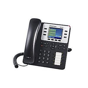 Grandstream Enterprise IP Telephone GXP2130 (2.8" LCD, POE, Power Supply Included) , Black