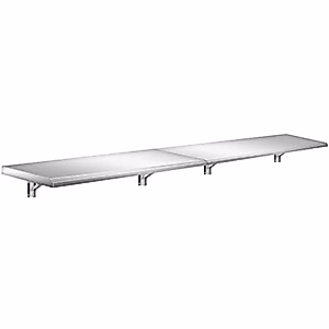 AHLOKI Concession Shelf Stainless Steel Drop Down Folding Serving Food Shelf Stand Serving for Concession Trailer Serving Window,48L X 12W Inch