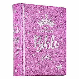 ESV Holy Bible, My Creative Bible For Girls, Hardcover w/Ribbon Marker, Illustrated Coloring, Journaling and Devotional Bible, English Standard Version, Purple Glitter