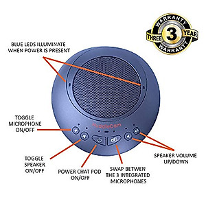 HuddleCamHD HuddlePod Air2 Dual Wireless Speakerphone System - Grey