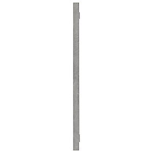 GROSERY Bathroom Fixtures Bathroom Mirror Concrete Gray 35.4"x0.6"x14.6" Engineered Wood,Stress Safety precautions: for Your Safety, Carefully Follow Each Step of The Instruction Guide provided.