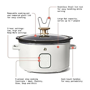 6 Quart Programmable Slow Cooker (White Icing)