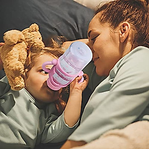 4Pack Bottle Handles for Dr Brown Narrow Baby Bottles, Baby Bottle Holder with Easy Grip Handles to Hold Their Own Bottle, Silicone Hands Free Bottle Feeder,