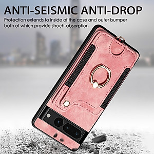 for Samsung A04 Phone case, Leather case flip Card Protection case Black