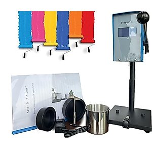 VTSYIQI Digital Stormer Viscosity Meter Tester Viscometer Stormer with Temperature Ku g CP Time Value Range 40.2 to 141.0KU Accuracy 2.00% for Newtonian and Non-Newtonian fluids Test