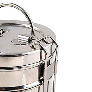 Indian-Tiffin 3 Tier Stainless Steel Small Tiffin Lunch Box