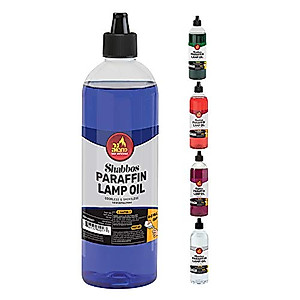 Ner Mitzvah Paraffin Lamp Oil - Blue Smokeless, Odorless, Clean Burning Fuel for Indoor and Outdoor Use with E-Z Fill Cap and Pouring Spout - 32oz