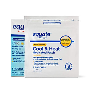 Equate Extra Strength Cool & Heat Medicated Patch, 5 Ct (10 ct)