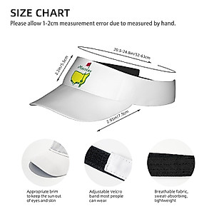 Masters Tournament Golf Sunscreen Visor Cap Adjustable Sport Empty Top Baseball Sun Cap for Men Women Sports Outdoor Headwear