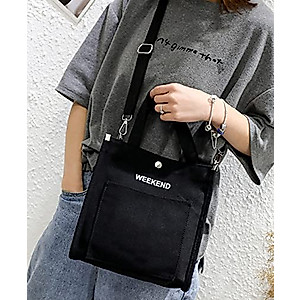 Womens Canvas Tote Bag Hobo Handbag Casual Shoulder Crossbady Purse Satchel Shopping Bag