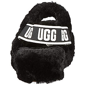 UGG Women's Oh Yeah Slipper, Black, 10