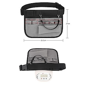 MESSTIME Nurse Fanny Pack Large Capacity Multiple Slots Waterproof 600D Oxford Cloth Waist Bag for Medicine Supplies