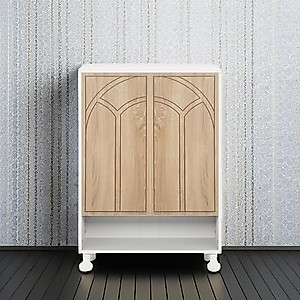 Tribesigns Shoe Storage Cabinet, 24 Pairs Organizer Cabinet with Door, White Freestanding Shoe Storage, 6 Tiers Modern Wood Shoe Rack for Entryway, Living Room (Fits Shoes up to Men's Size 16)