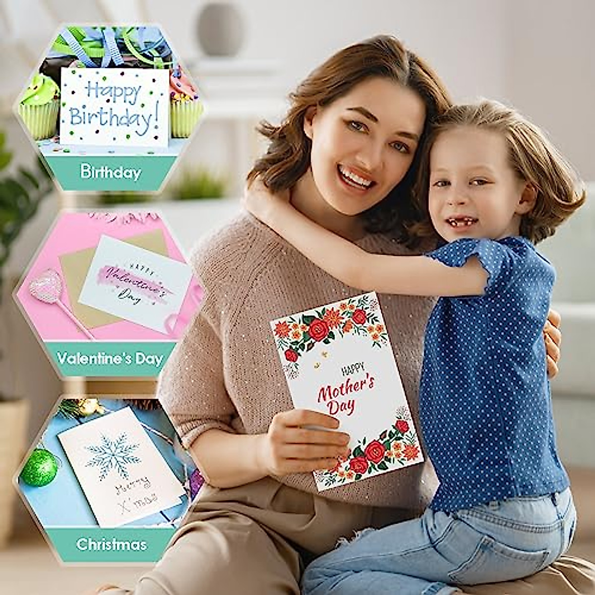 5X7 Metallic White Shimmer Card Stock Printer Paper 100lb 50 Pack Blank Pearlescent Index Cards Flat 300gsm for Invitations, Postcard,Photo Paper,Card Making