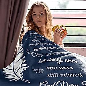 Fouca Bereavement Gifts Blanket, Memorial Gift for Loss of Loved one, Sympathy Gift, in Memory of Loved One Gifts, Condolence Gifts, Remembrance Gifts for Loss of Loved One Throw Blanket 60" x 50"