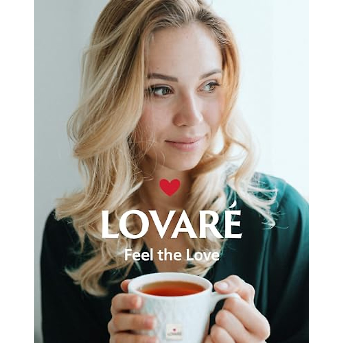 Lovare Black and Green Tea Bags Variety Pack - Made in Ukraine Tea Sampler - Individually Wrapped 90 Assorted Tea Bags - Gift Box For Tea Lovers (FEST TEA SET)