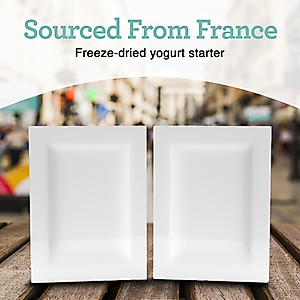 Euro Cuisine RI1020 All Natural Yogurt Culture Starter – Perfect for Dairy Free, Whole Milk, Protein Yogurt – Probiotic Yogurt Pouches for Smooth, Creamy Homemade Yogurt